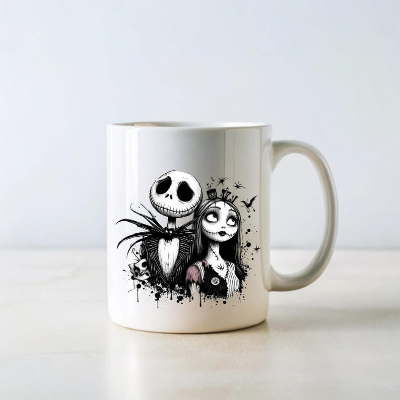 Jack and Sally Design 5 PNG Halloween Nightmare Jack Png Splash and ...