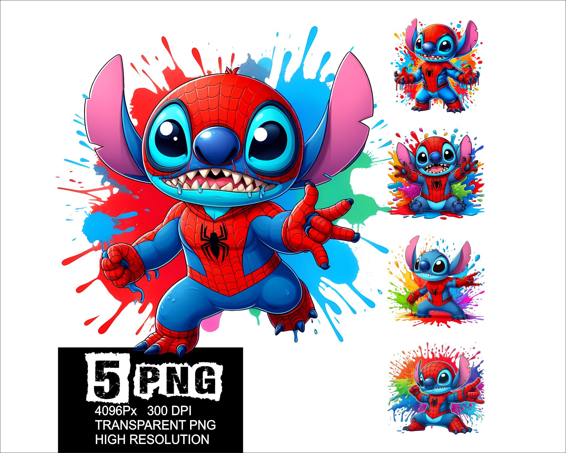 Stitch Hero Spider Design 5 PNG Stitch Clipart High Resolution Png ...