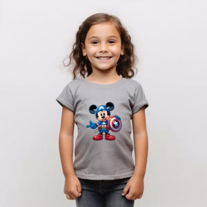 Mickey Superhero Captain Mouse 5 PNG Design Mickey Hero Clipart High ...