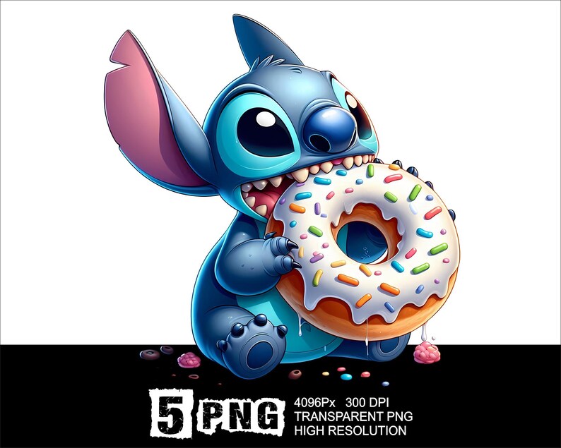 Stitch Donut Design 5 PNG Stitch Clipart High Resolution Png Design ...