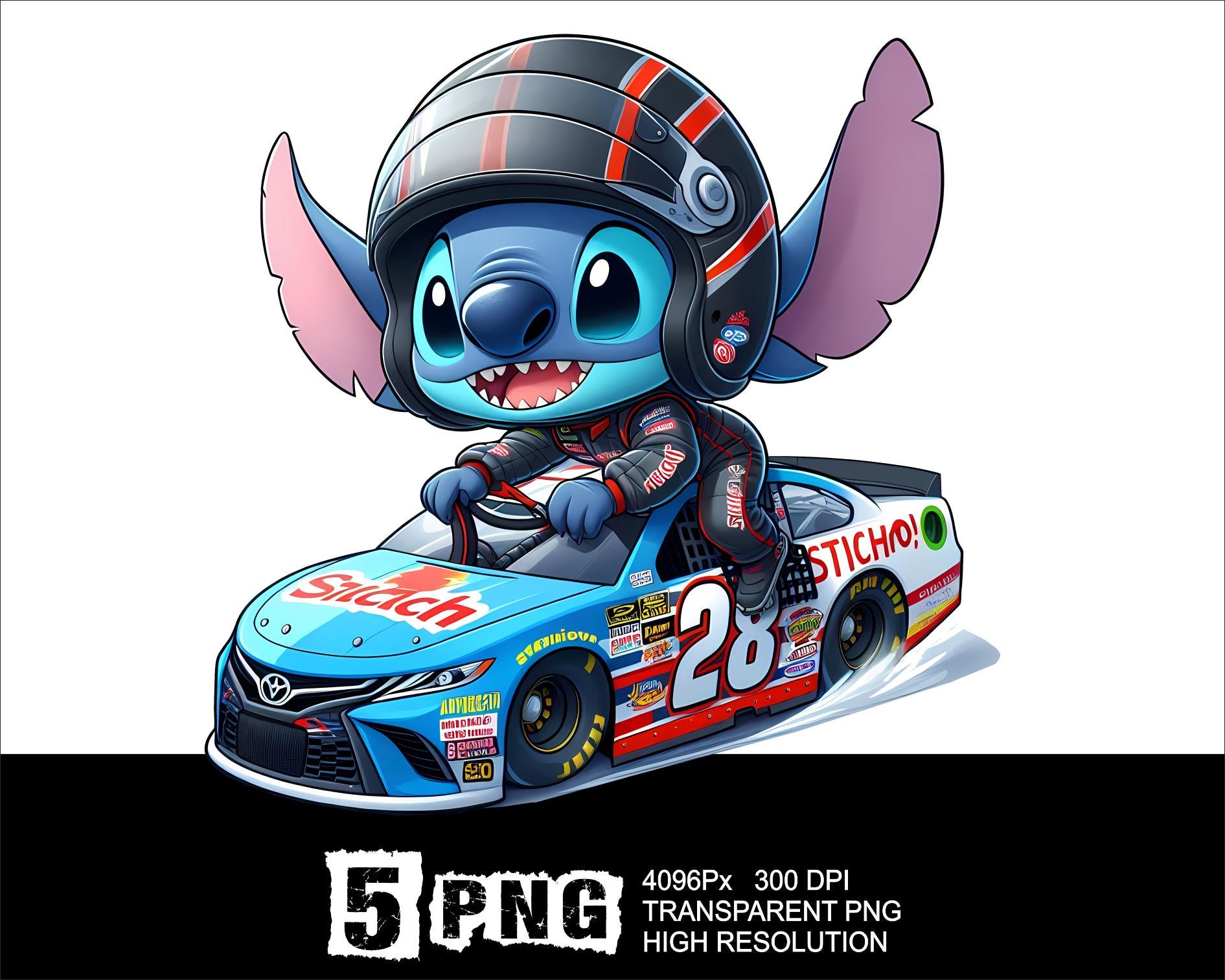 Stitch Racing Design 5 PNG Stitch Car Design High Resolution Png Design ...