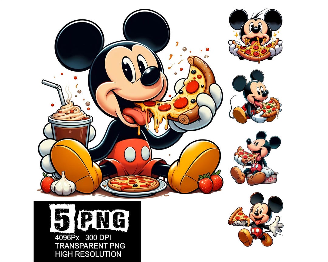 Mickey Pizza Design 5 PNG Mickey Clipart High Resolution Png Design ...