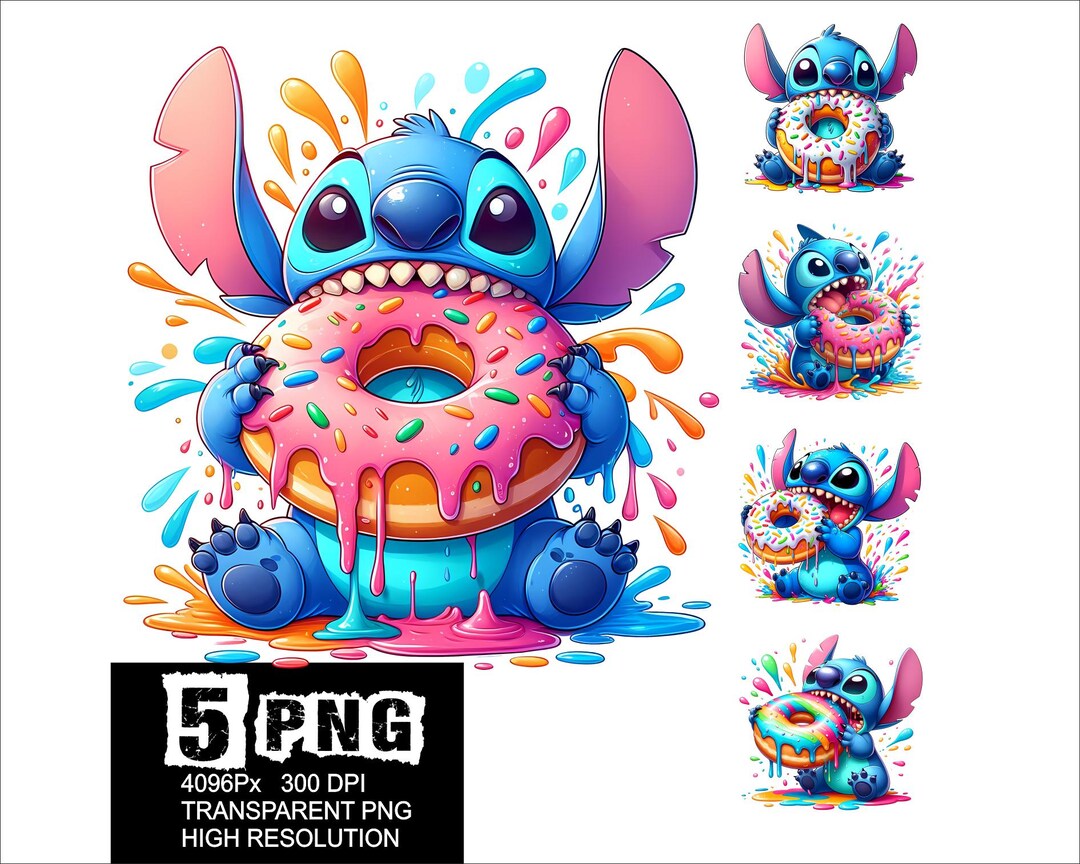 Stitch Donut Design 5 PNG Stitch Clipart High Resolution Png Design ...
