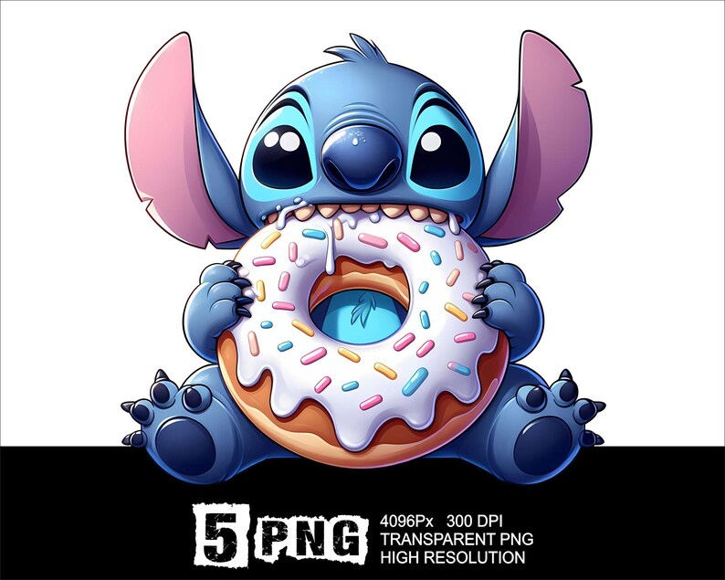 Stitch Donut Design 5 PNG Stitch Clipart High Resolution Png Design ...