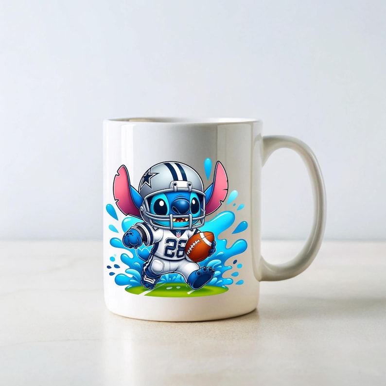 Stitch Football Cowboy 5 PNG Stitch Splash Design High Resolution Png ...