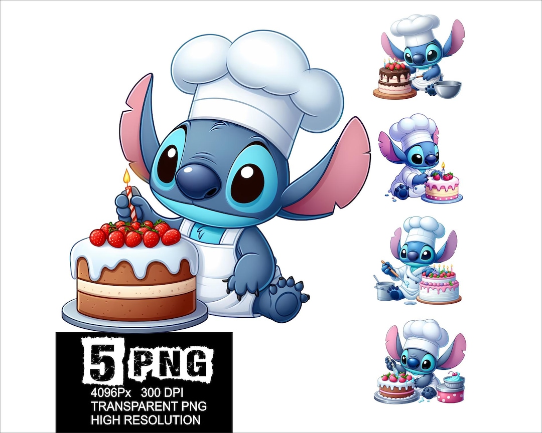 Stitch Cake Chef Design 5 PNG Stitch Clipart High Resolution Png Design ...