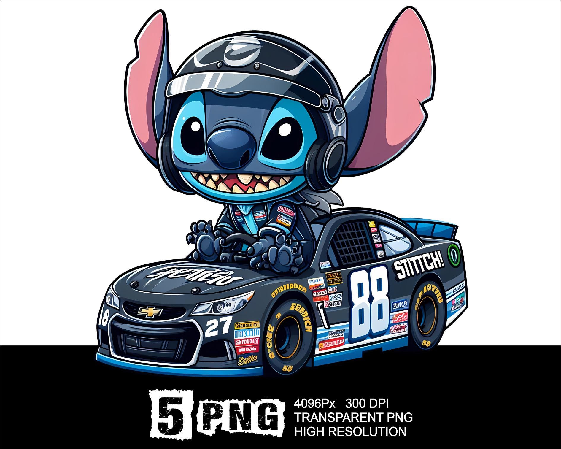 Stitch Racing Design 5 PNG Stitch Car Design High Resolution Png Design ...