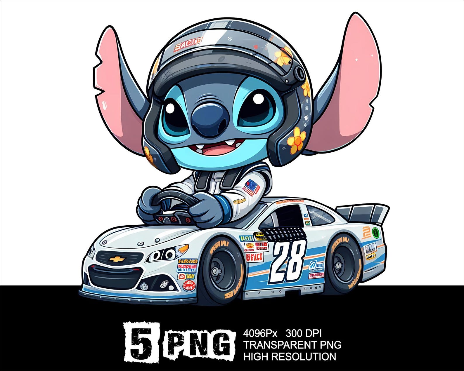 Stitch Racing Design 5 PNG Stitch Car Design High Resolution Png Design ...