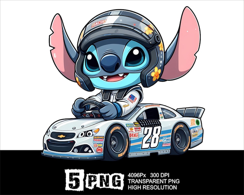 Stitch Racing Design 5 PNG Stitch Car Design High Resolution Png Design ...