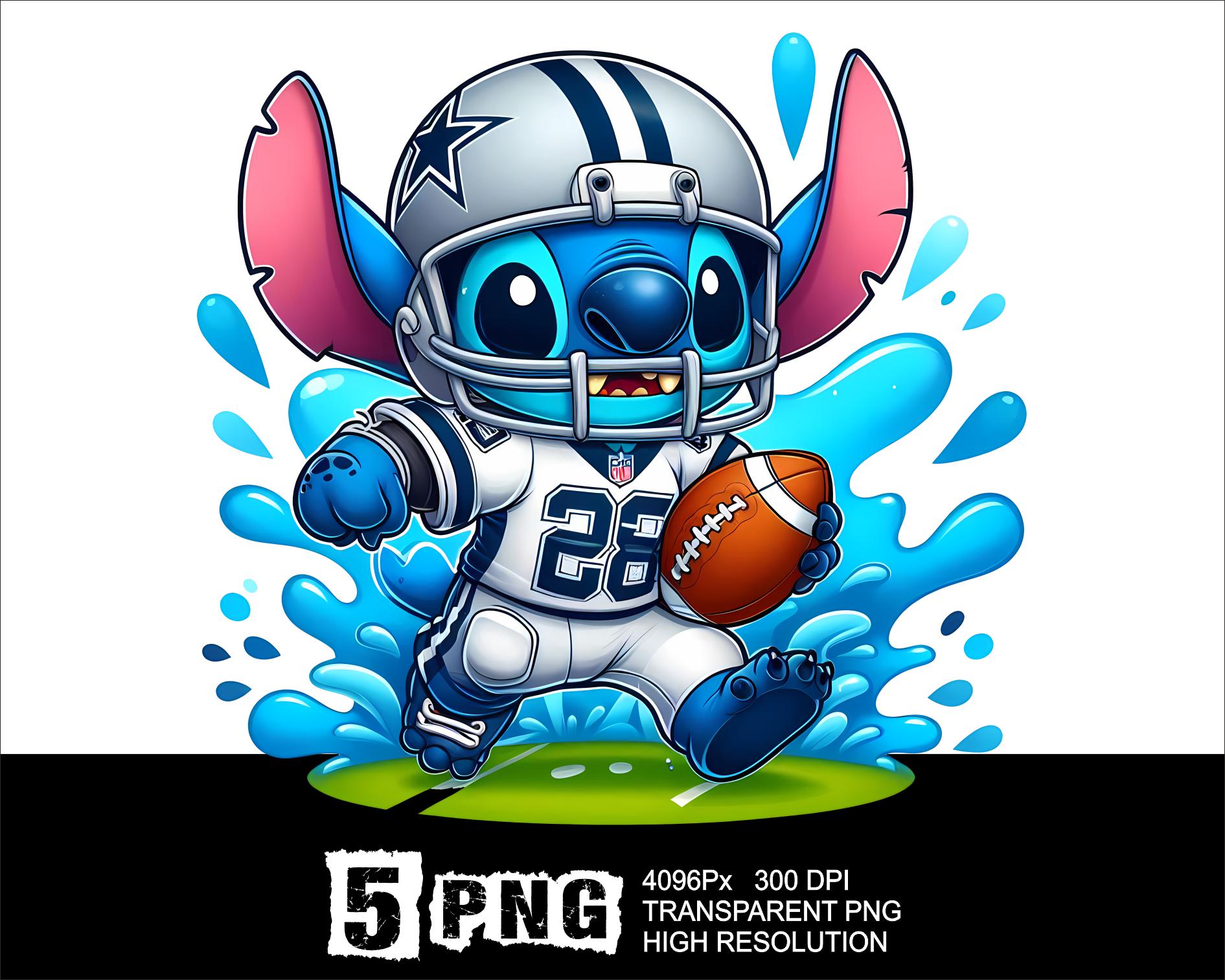 Stitch Football Cowboy 5 PNG Stitch Splash Design High Resolution Png ...