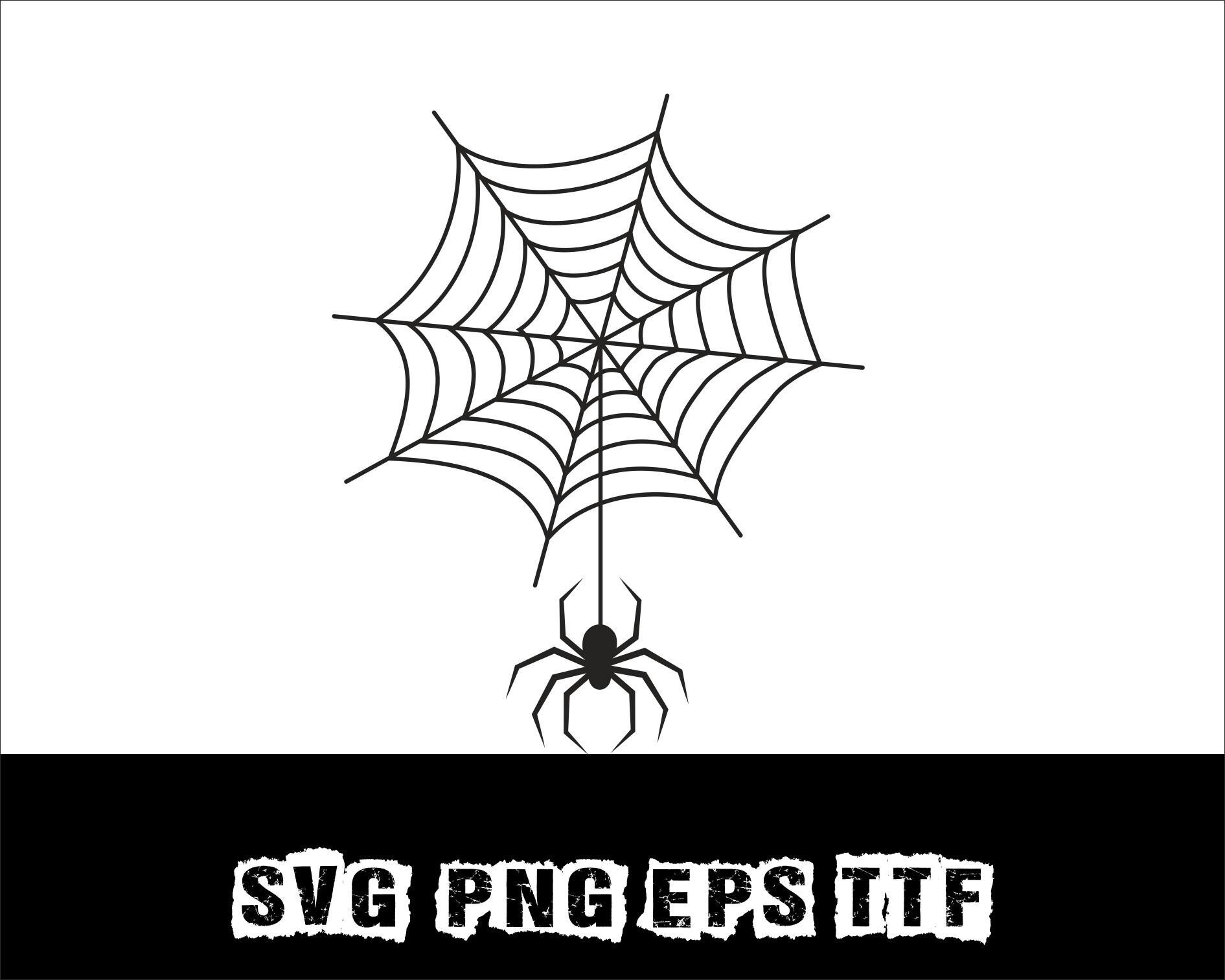 Halloween Spider Spooky Font SVG Halloween Alphabet Halloween Clipart ...
