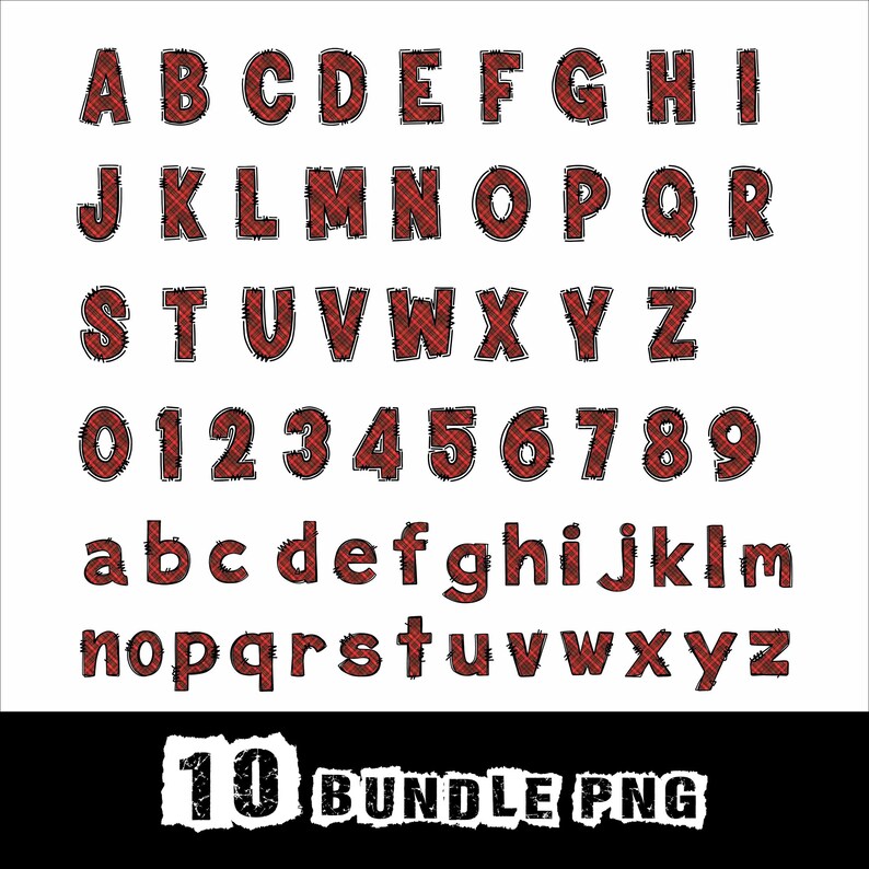Christmas Alphabet PNG Christmas Letters Numbers Santa Alphabet PNG ...