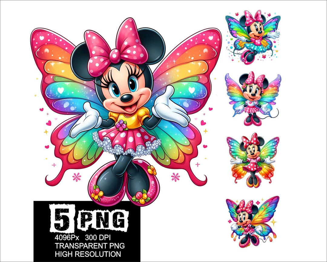 Minnie Fairy Girl Design 5 PNG Minnie Clipart High Resolution Png ...