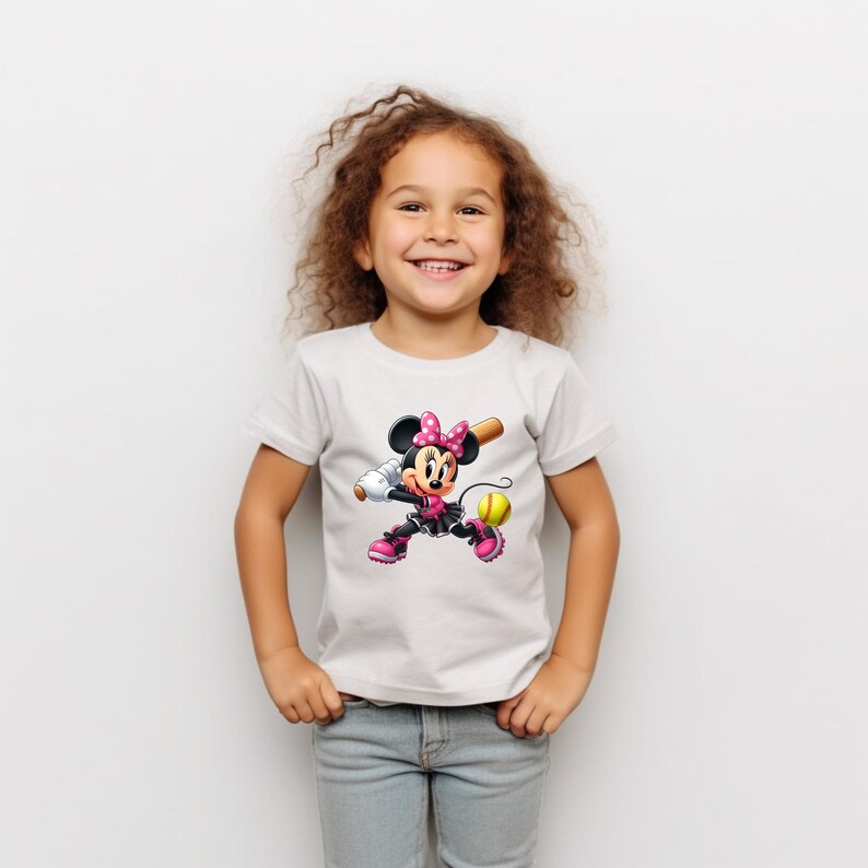 Minnie Softball Girl Design 5 PNG Minnie Clipart High Resolution Png ...