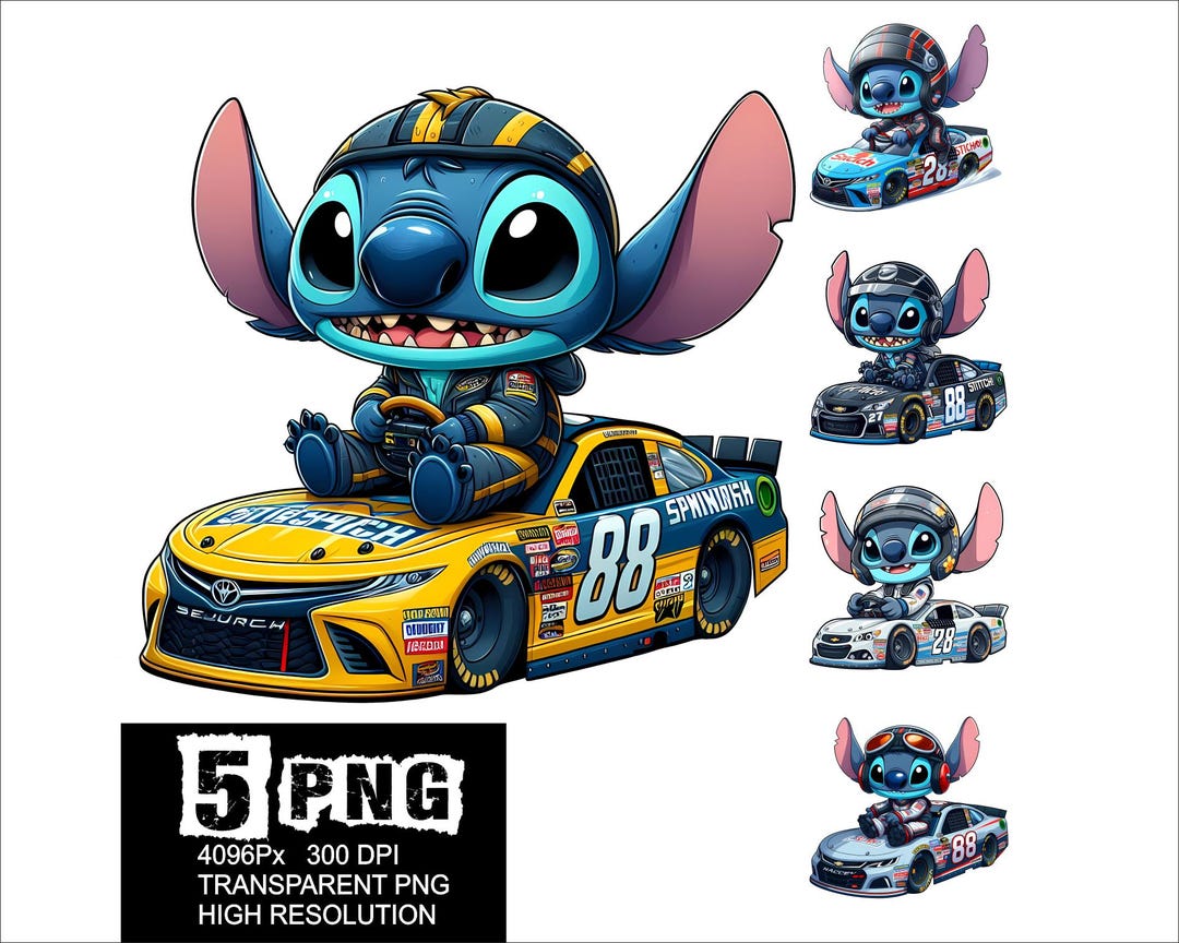 Stitch Racing Design 5 PNG Stitch Car Design High Resolution Png Design ...
