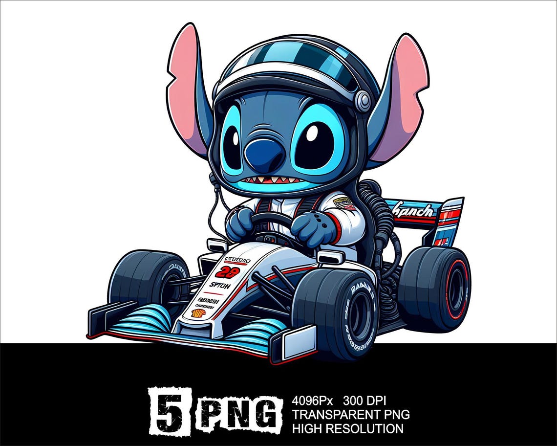 Stitch Racing Design 5 PNG Stitch Car Design High Resolution Png Design ...