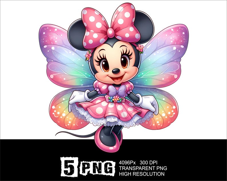 Minnie Fairy Girl Design 5 PNG Fairy Minnie High Resolution Png Design ...