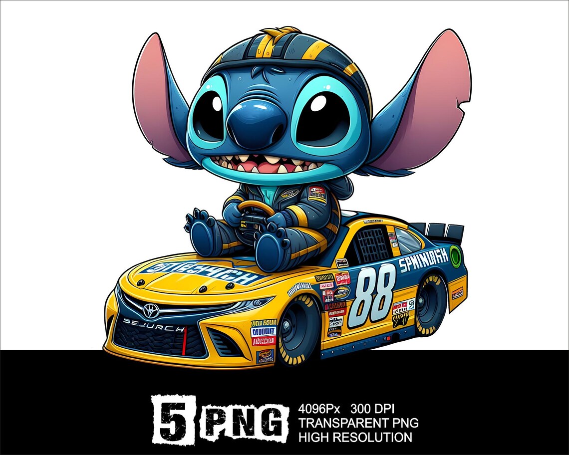 Stitch Racing Design 5 PNG Stitch Car Design High Resolution Png Design ...