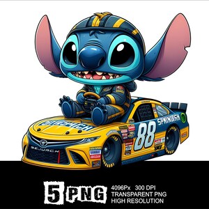 Stitch Racing Design 5 PNG Stitch Car Design High Resolution Png Design ...