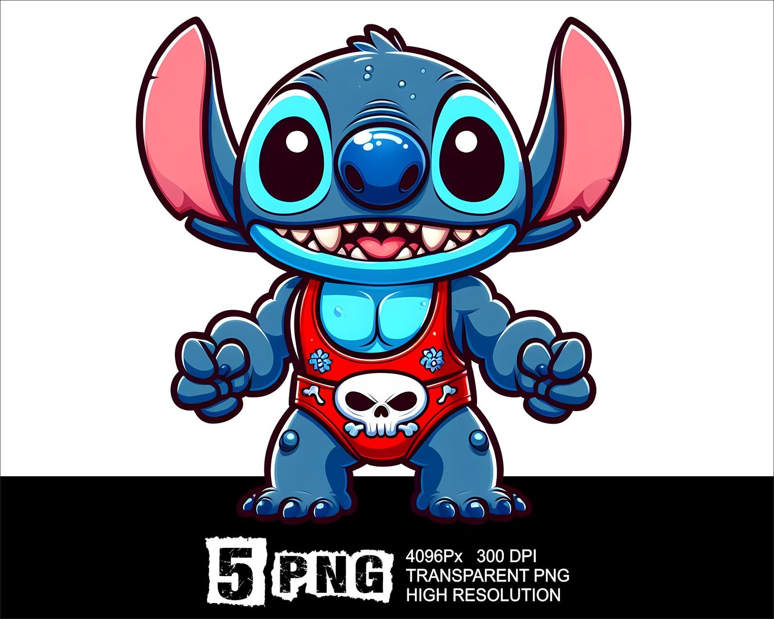 Stitch Wrestler Design 5 PNG Stitch Clipart High Resolution Png Design ...
