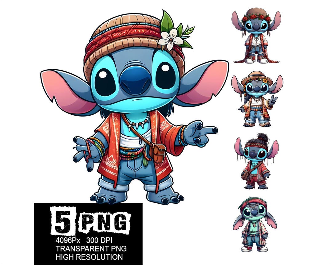 Stitch Boho Design 5 PNG Stitch Clipart High Resolution Png Design Boho ...
