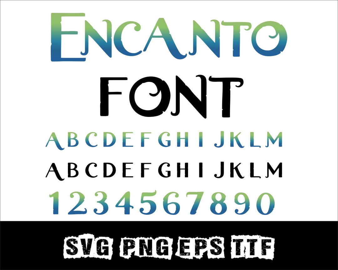 Cartoon Encanto Font Svg Encanto Comic Alphabet Svg Font for Cricut Svg ...
