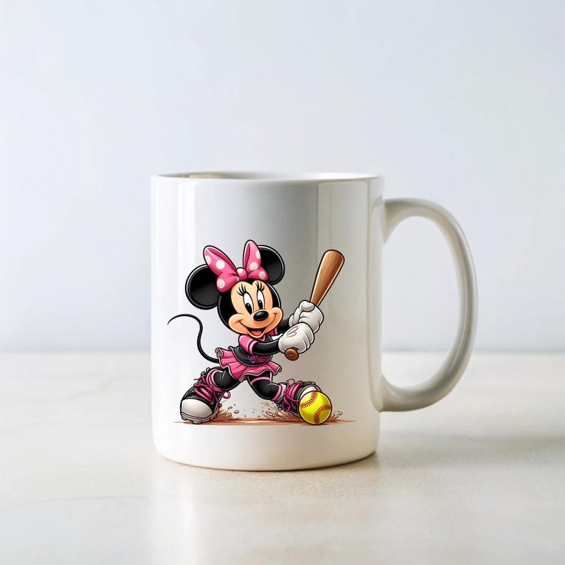 Minnie Softball Girl Design 5 PNG Minnie Clipart High Resolution Png ...