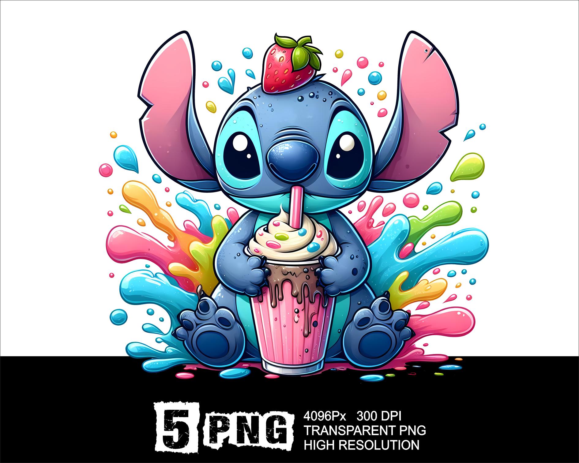Stitch Milkshake Design 5 PNG Stitch Clipart High Resolution Png Design ...