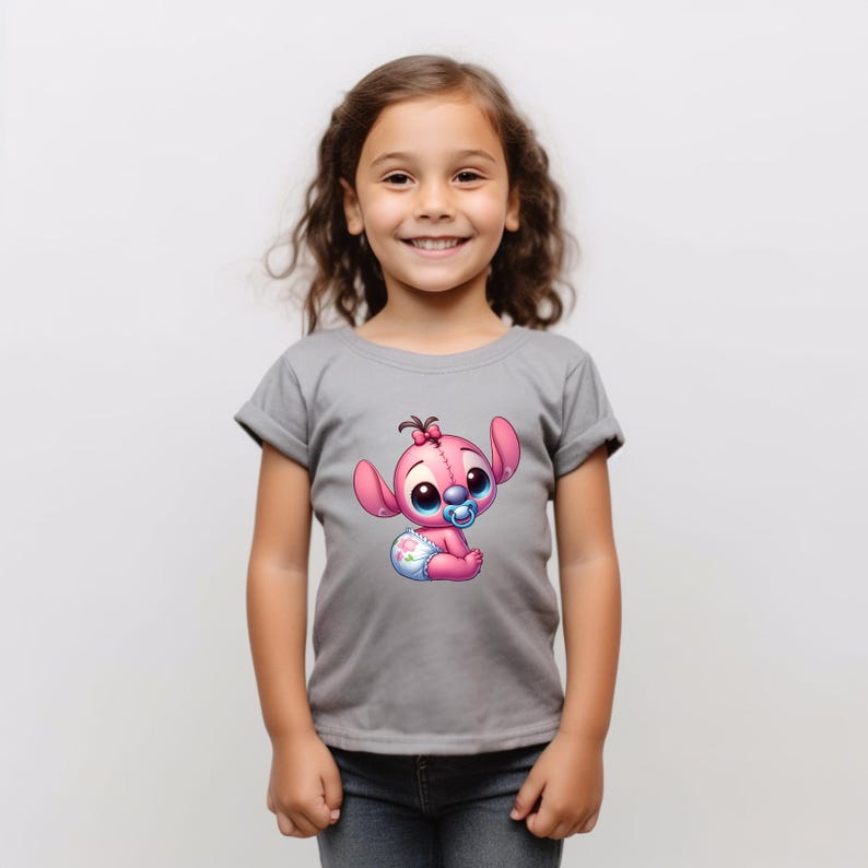 Girl Baby Stitch Design 5 PNG Angel Stitch Clipart High Resolution Png ...