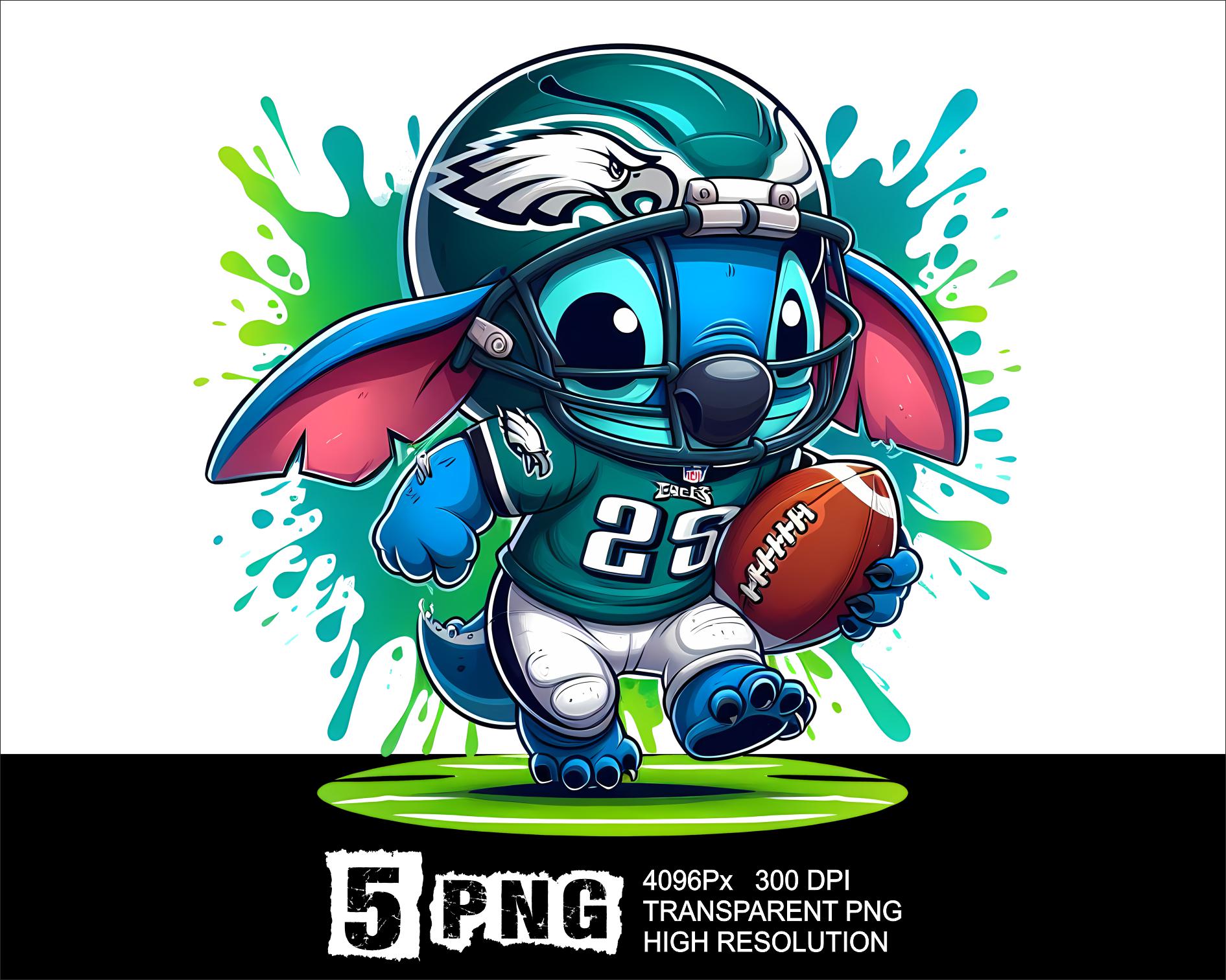 Stitch Football P-eagles 5 PNG Stitch Splash Design High Resolution Png ...