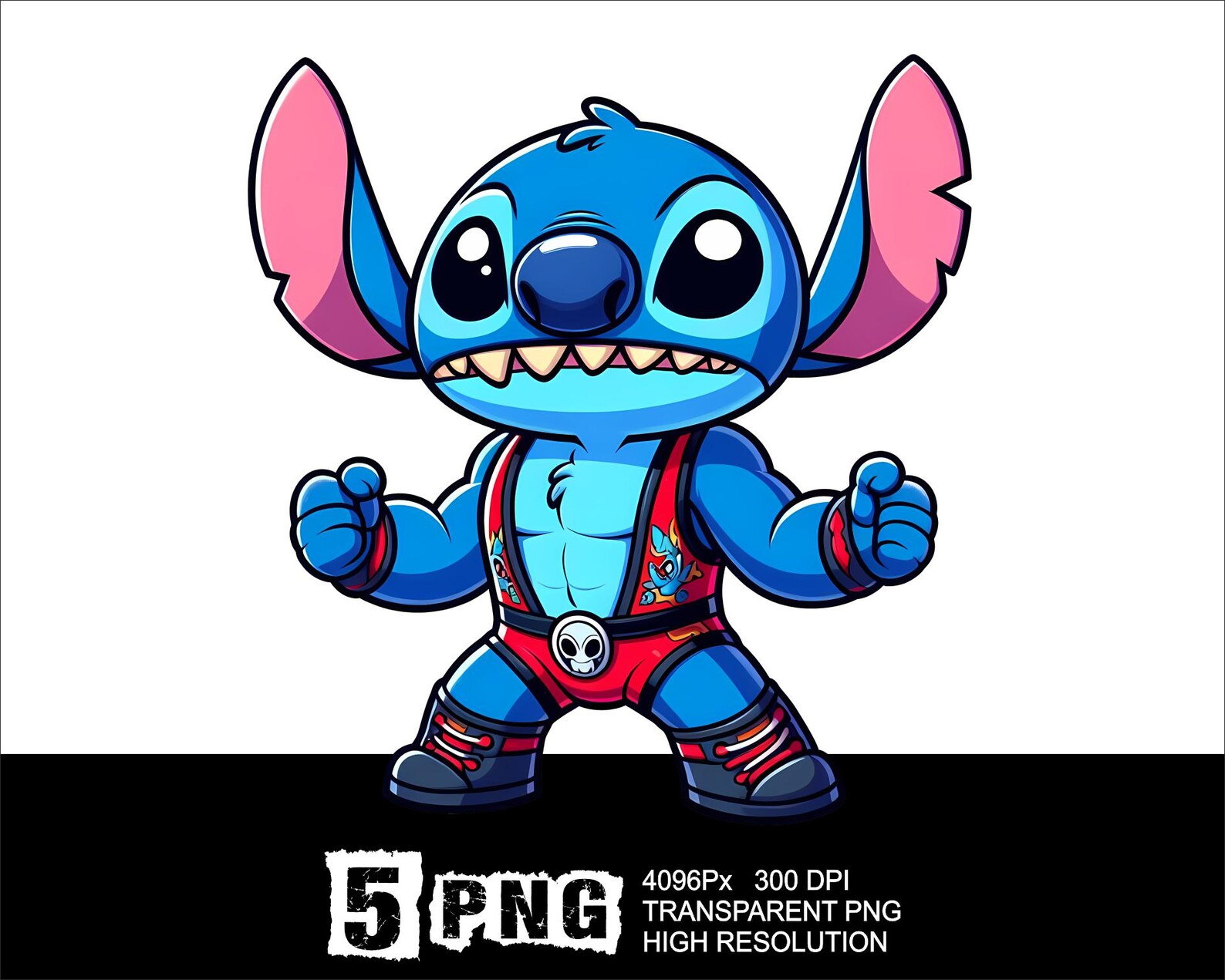 Stitch Wrestler Design 5 PNG Stitch Clipart High Resolution Png Design ...