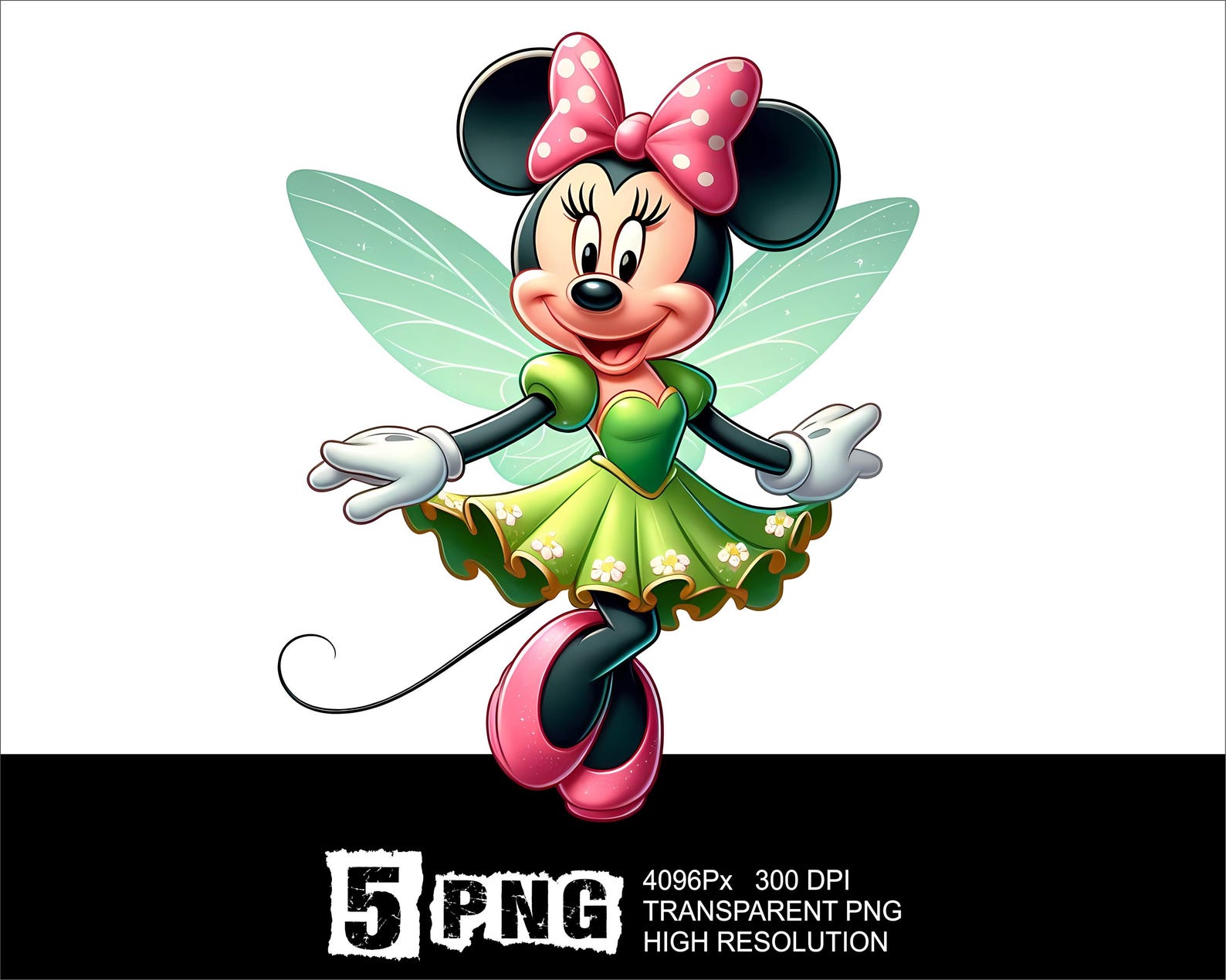 Minnie Fairy Tinker Design 5 PNG Fairy Minnie High Resolution Png ...