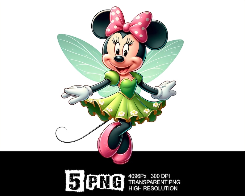 Minnie Fairy Tinker Design 5 PNG Fairy Minnie High Resolution Png ...