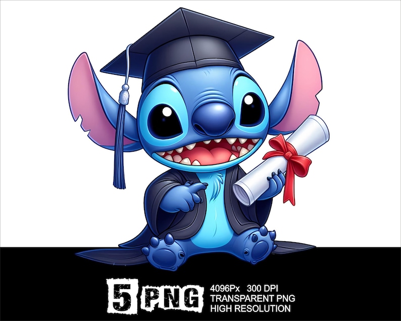 Graduation Stitch Design 5 PNG Stitch Graduation Clipart High ...