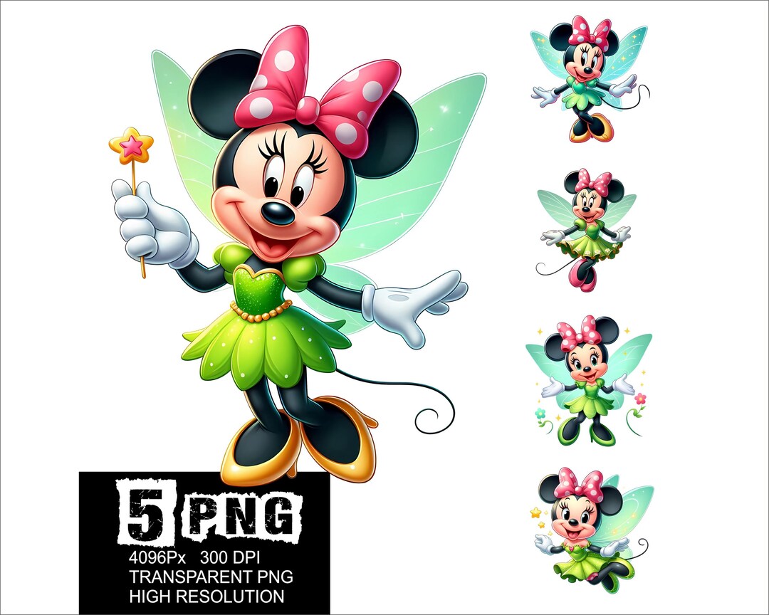 Minnie Fairy Tinker Design 5 PNG Fairy Minnie High Resolution Png ...