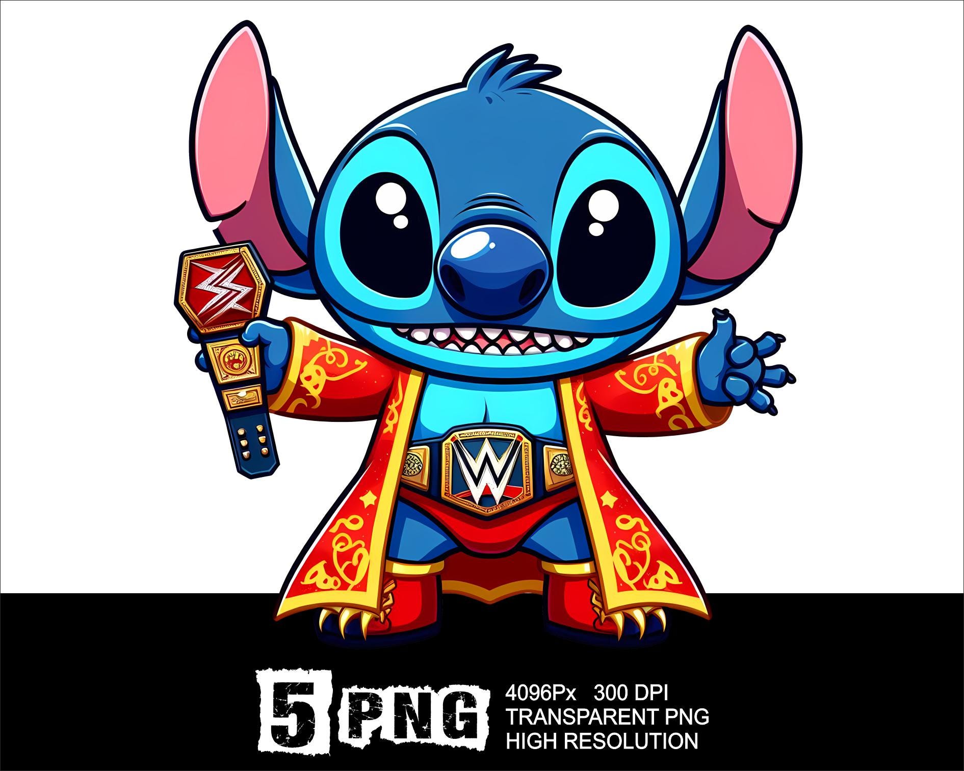 Stitch Wrestler Design 5 PNG Stitch Clipart High Resolution Png Design ...