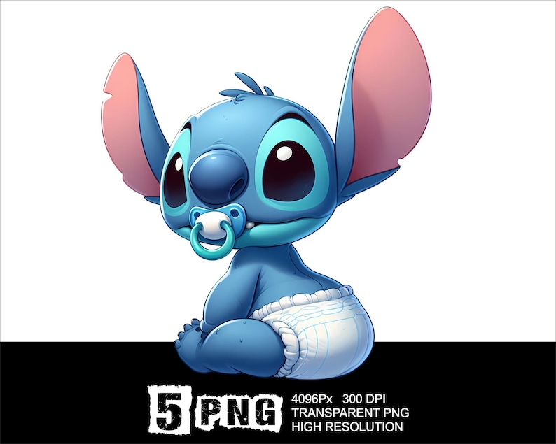 Baby Stitch Design 5 PNG Stitch Clipart High Resolution Png Design ...