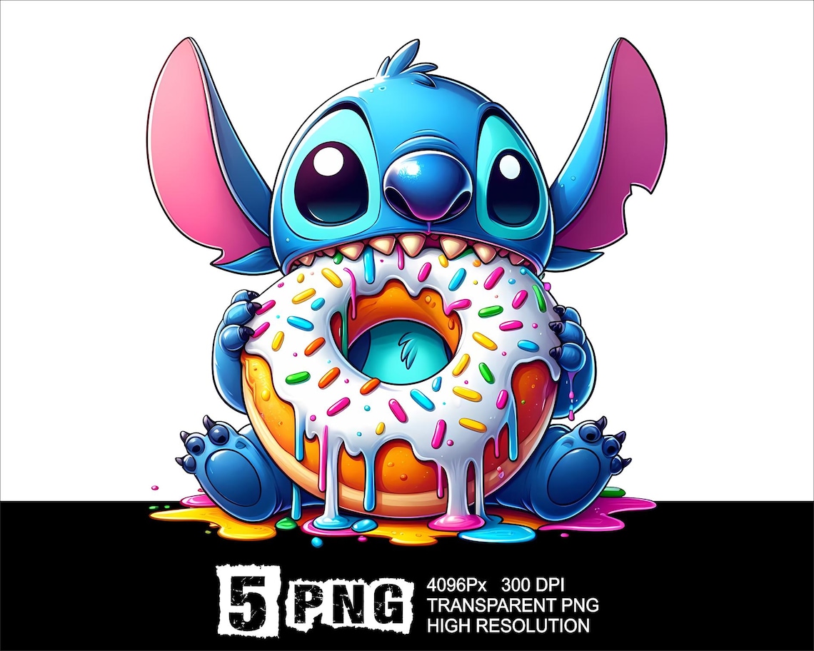 Stitch Donut Design 5 PNG Stitch Clipart High Resolution Png Design ...