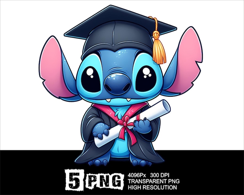 Graduation Stitch Design 5 PNG Stitch Graduation Clipart High ...