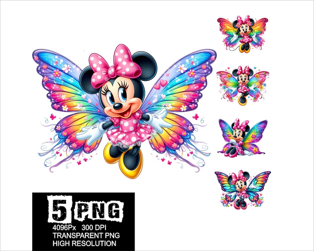 Minnie Fairy Design 5 PNG Minnie Clipart High Resolution Png Design ...