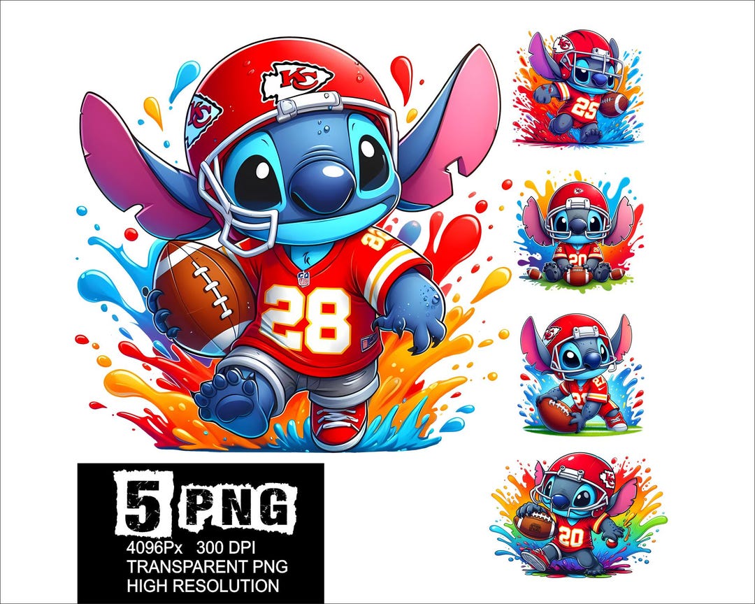 Stitch Football Chief Design 5 PNG Stitch Clipart High Resolution Png ...