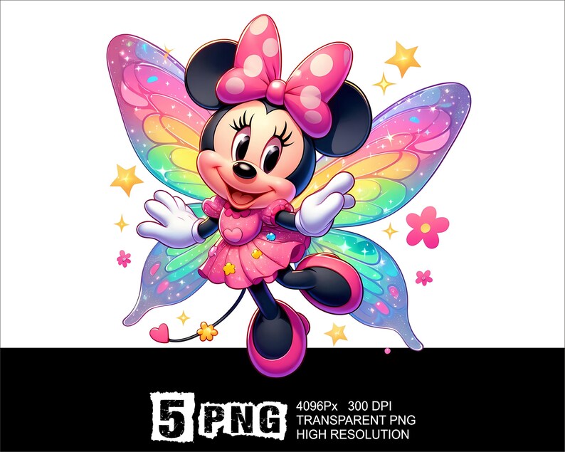 Minnie Fairy Girl Design 5 PNG Fairy Minnie High Resolution Png Design ...