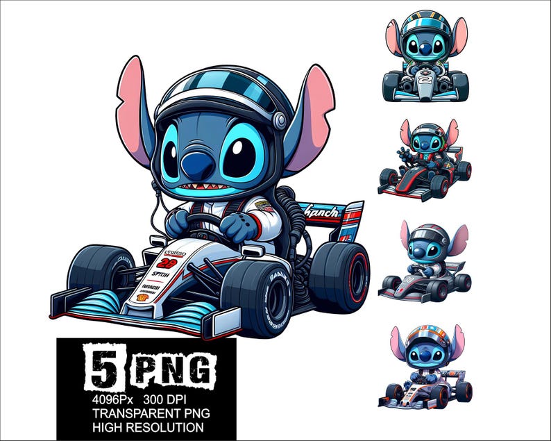 Stitch Racing Design 5 PNG Stitch Car Design High Resolution Png Design ...