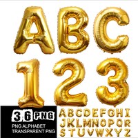 Silver Balloon Alphabet Clip Art, Silver Balloon Letters, Silver Foil ...