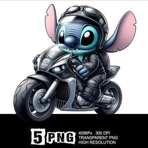 Stitch Motorcycle Design 5 PNG Stitch Clipart High Resolution Png ...