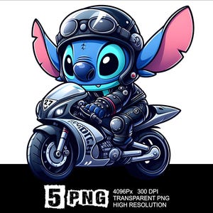 Stitch Motorcycle Design 5 PNG Stitch Clipart High Resolution Png ...