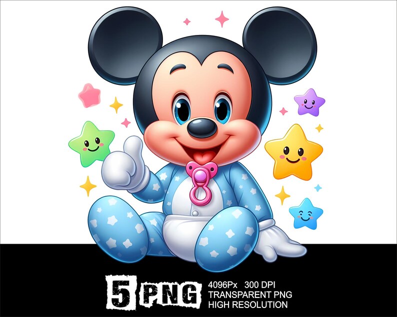 Mickey Baby Mouse Design 5 PNG Mickey Clipart High Resolution Png ...