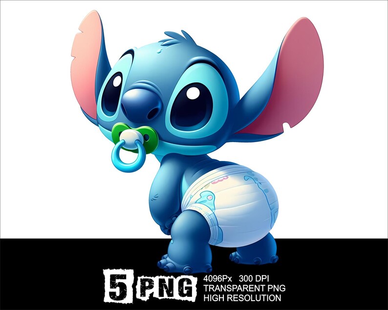 Baby Stitch Design 5 PNG Stitch Clipart High Resolution Png Design ...