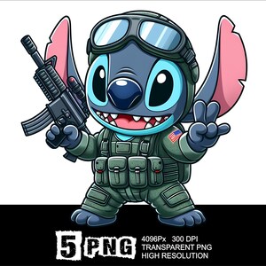 Soldier Stitch Design 5 PNG Stitch Clipart Design High Resolution Png ...