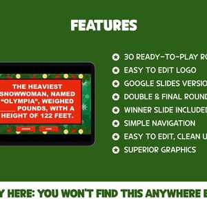 Powerpoint Christmas Jeopardy Game With Double, Score Sheet - Holiday ...